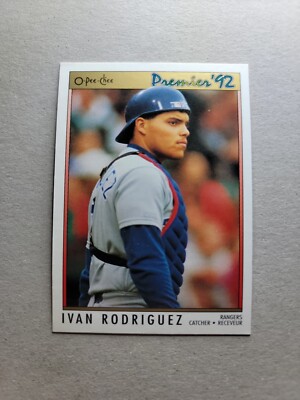 1992 O-Pee-Chee Premier - Ivan Rodriguez - #55 - Texas Rangers | eBay