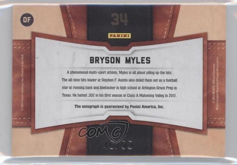2011 Playoff Contenders Sweet Signs /99 Bryson Myles #34 Auto | eBay