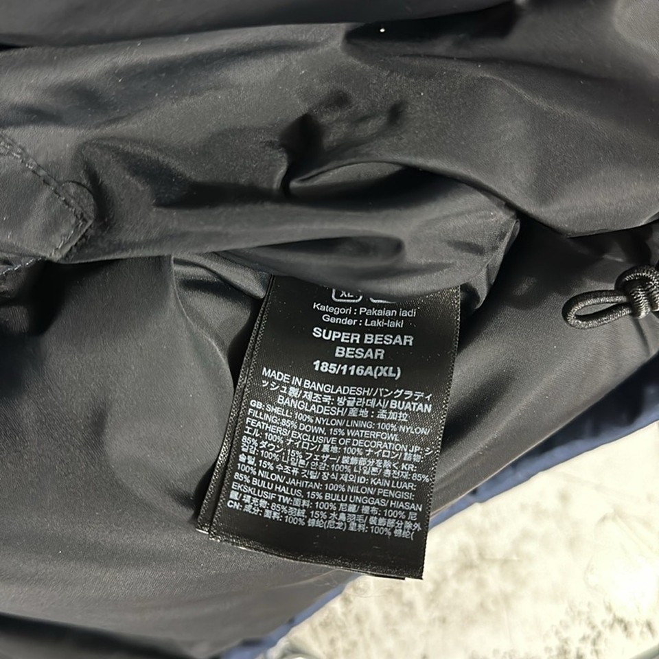 The North Face Men's 1996 Retro Nuptse 700 Jacket - Black/Shady Blue ...