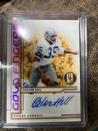 2024 Gold Standard Football White Gold Fingers Auto Calvin Hill 13/24 ...