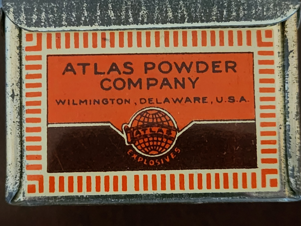 Vintage Atlas Powder Company Blasting Caps No. 6 100 Tin | eBay