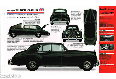 ROLLS ROYCE SILVER CLOUD IMP Brochure: 1959,1960,1961,........ | eBay