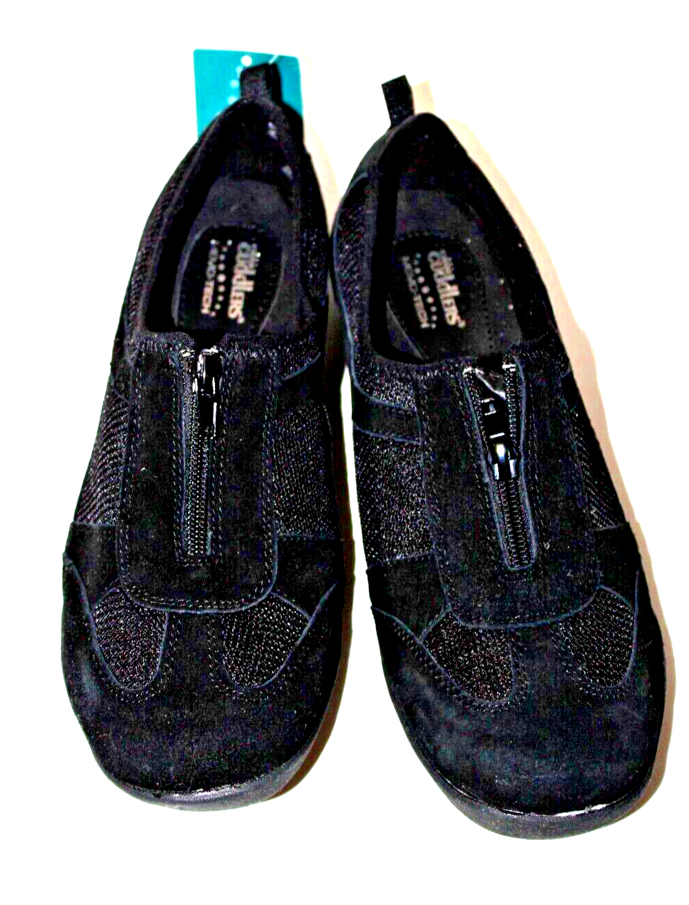 Cobbie Cuddlers Women's Della Black Zip-Up Sneakers Shoes Size 5M-10M ...