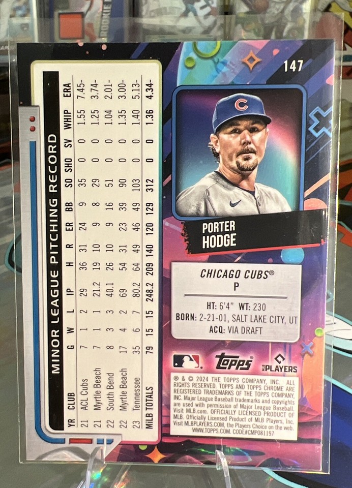 2024 TOPPS COSMIC CHROME PORTER HODGE NUCLEUS REFRACTOR #147🔥🔥CUBS🔥🔥 | eBay