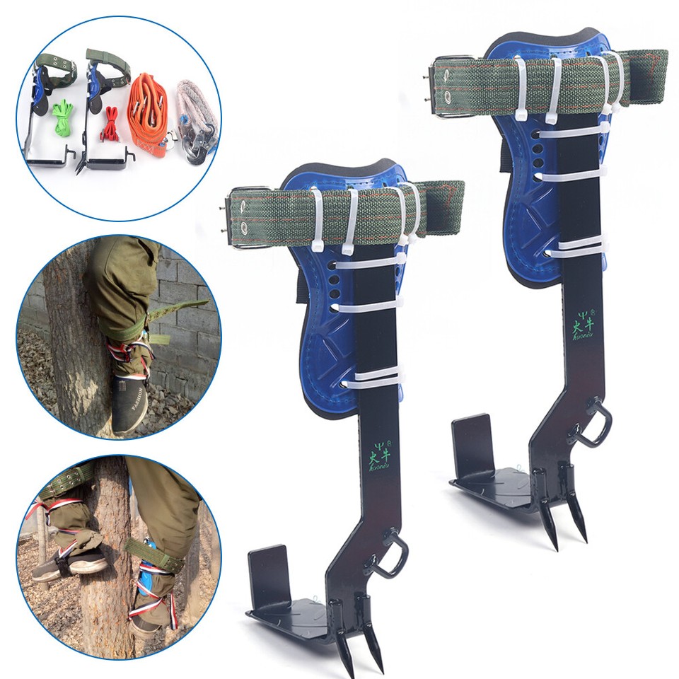 Tree Climbing Spike Tool Adjustable Set Pole Climbing Spurs Steel ...