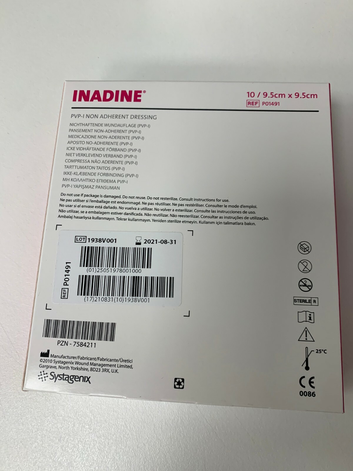 Inadine Non Adherent Wound Dressing 5cm x5cm & 9.5cm x9.5cm | eBay