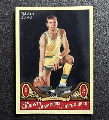 2011 Upper Deck Goodwin Champions #7 RICK BARRY Basketball card ...