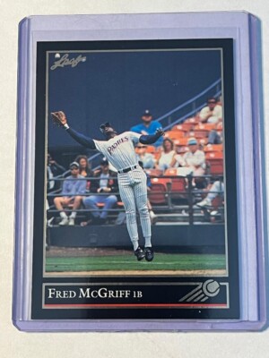 Fred McGriff 1992 Leaf Black Border Insert Card #11 | eBay