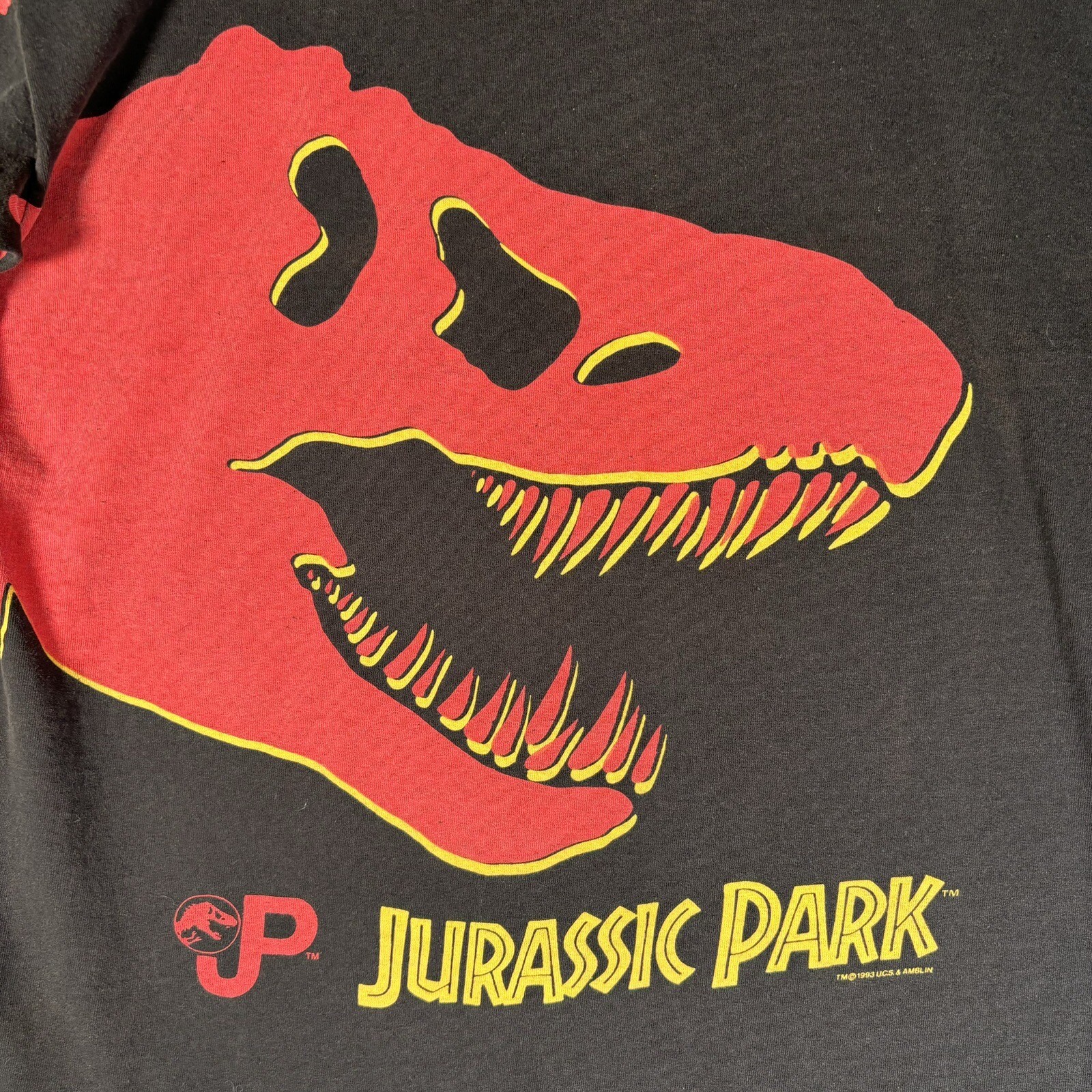 Vintage Jurassic Park AOP T Shirt T Rex Single Stitch… - Gem