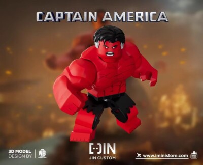 custom 3th party fig figure jin brick red hulk | eBay
