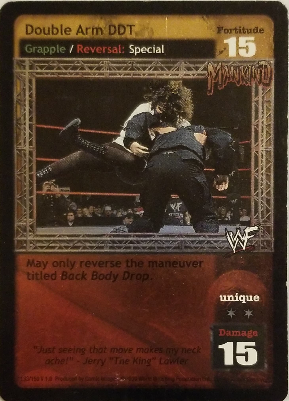 WWE: Double Arm DDT for Mankind [Played] Raw Deal Wrestling WWF | eBay