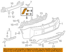 Chevrolet GM OEM 14-15 Camaro Rear Bumper-lower Cover Bracket Left ...