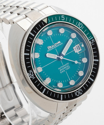 Bulova Oceanographer Devil Diver Green Dial Automatic Sapphire Men's ...