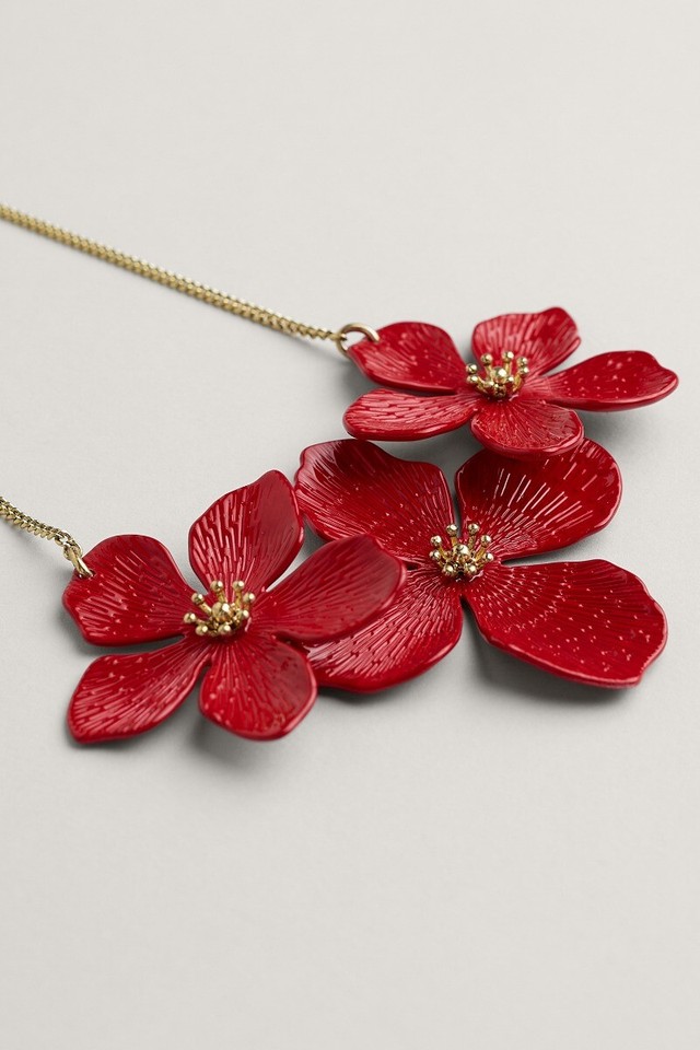 Seasalt Women's Necklace - red Pollinator Flower Necklace - Lunaria ...