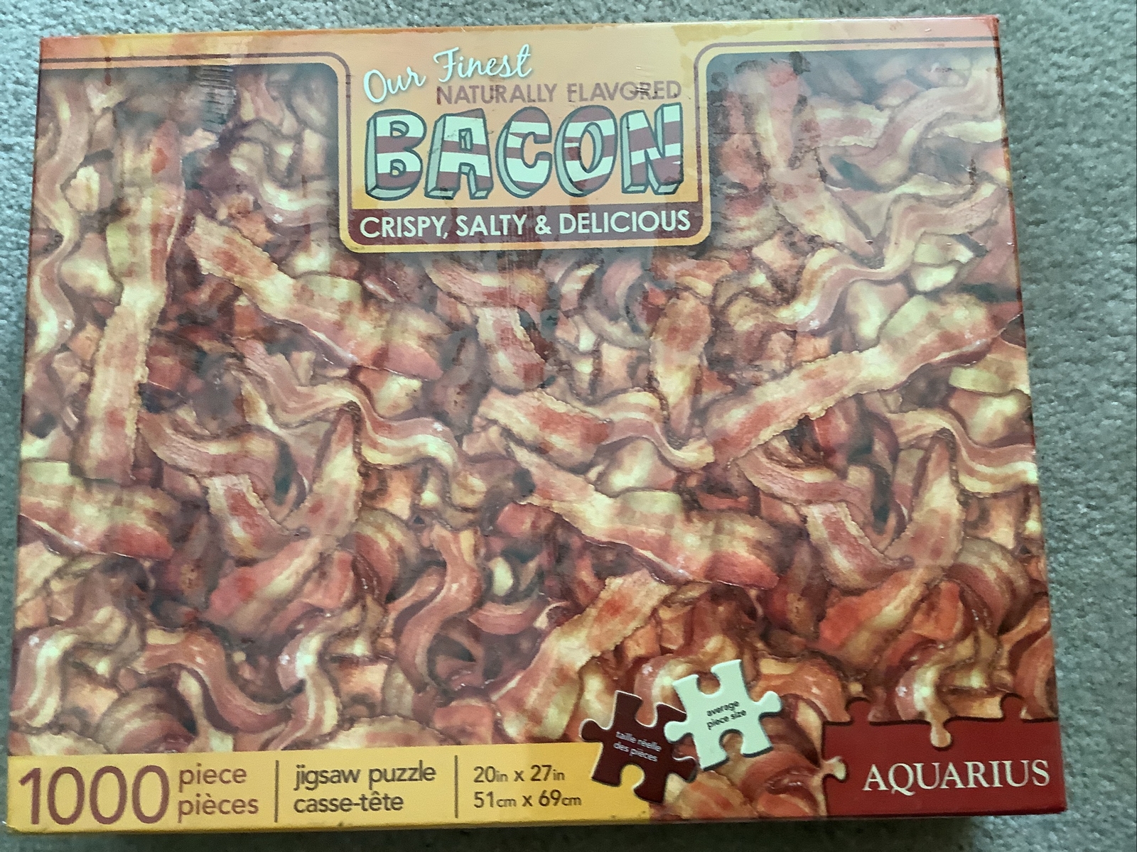 Bacon Foodie 1000 Piece Jigsaw Puzzle by Aquarius 20x27 for sale online ...