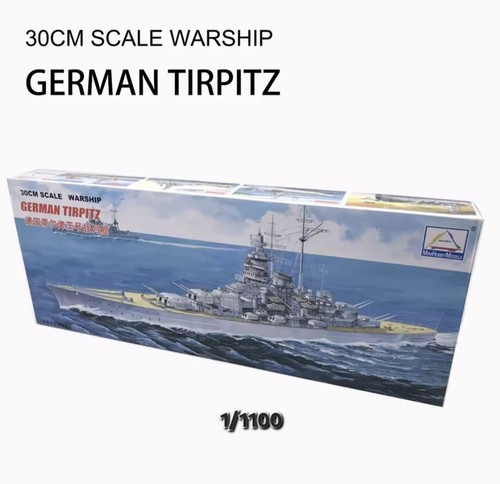 German Battleship Tirpitz WW2 30cm scale model ship kit 1/1100 ...