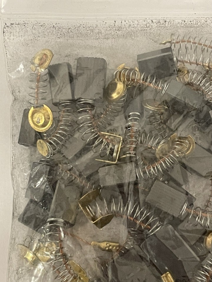 50 Pcs Electric Motor Carbon Brushes for Power Tools, Replacement ...