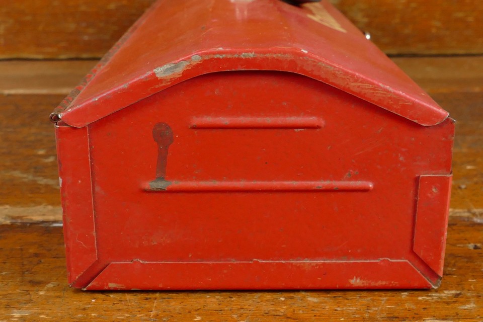 Vintage 1960s/1970s Coast To Coast Hardware Stores Red Metal Toolbox w ...