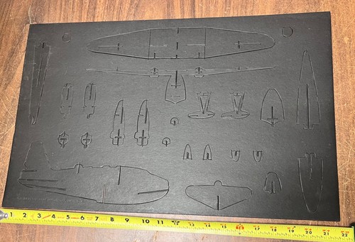 Lrg WWII USN silhouette model plane British R.A.F. Saro A36 Lerwick ...
