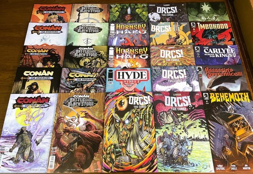 Modern Lot of 50 FANTASY Comic Books CONAN ORCS! KNIGHTS VS SAMURAI ...