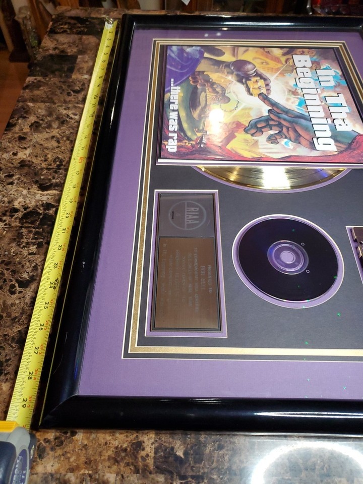 IN THA BEGINNING THERE WAS RAP GOLD RECORD RIAA SALES AWARD EXTREMELY ...