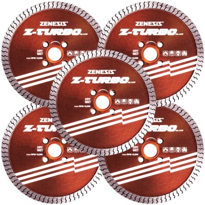 ZENESIS Z-Turbo Diamond Blade 9 inch for Granite & Engineered Ston | 5 ...