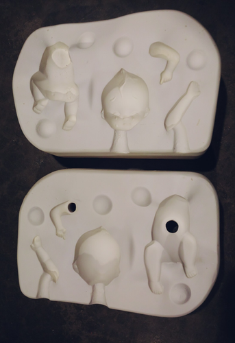 Vintage Bell Ceramic Slip Cast Mold # 2310 Kewpie Cross Bandaid | eBay