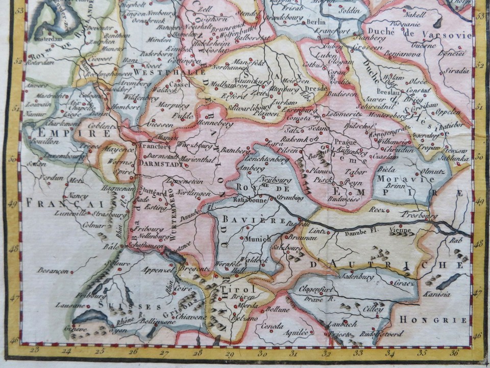 Holy Roman Empire Germany Bavaria Prussia Saxony Westphalia 1809 ...