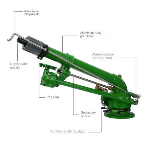65 Agricultural Irrigation Rocker Spray Gun 360° Automatic Rotating ...
