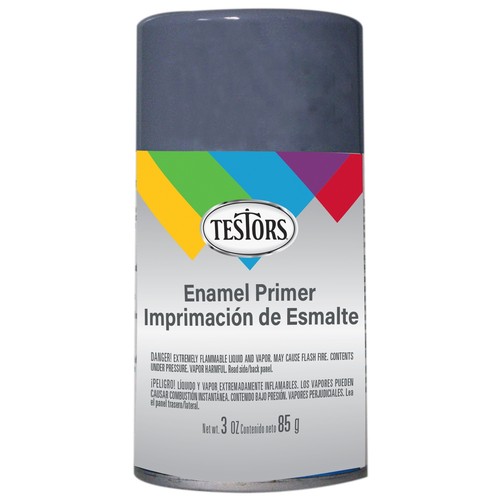 Testors Spray Enamel Primer 3oz Semi-Gloss Gray 75611123707| eBay