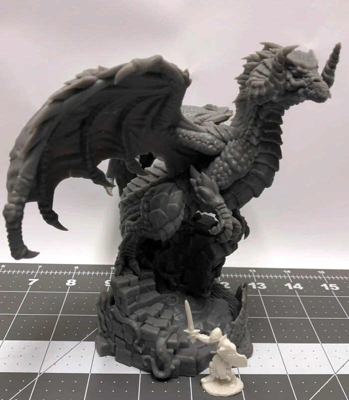 Reaper Miniatures Bones Kickstarter V Shavynra the Slayer Black Dragon ...