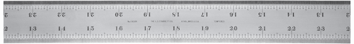 Starrett C416R-96 Heavy Spring Tempered Steel Steel Rule w/Inch Grads ...