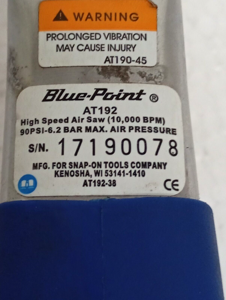 Blue Point AT192 PNEUMATIC AIR High-Speed Reciprocating Saw | eBay