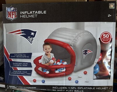 NFL New England Patriots Inflatable Helmet Ballpit Playland includes 50 ...