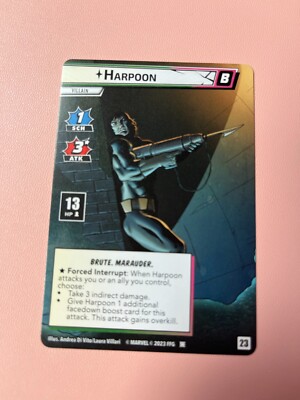 Marvel Champions Next Evolution Harpoon Alternative Art Promo Card | eBay