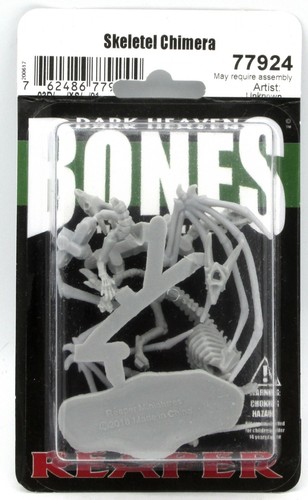 Reaper 77924 Skeletal Chimera (Bones) Fantasy Undead Skeleton Monster ...