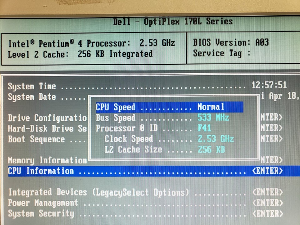 Dell Optiplex 170L Tower Computer Pentium4 2.53GHz WinXP SP3 Serial ...