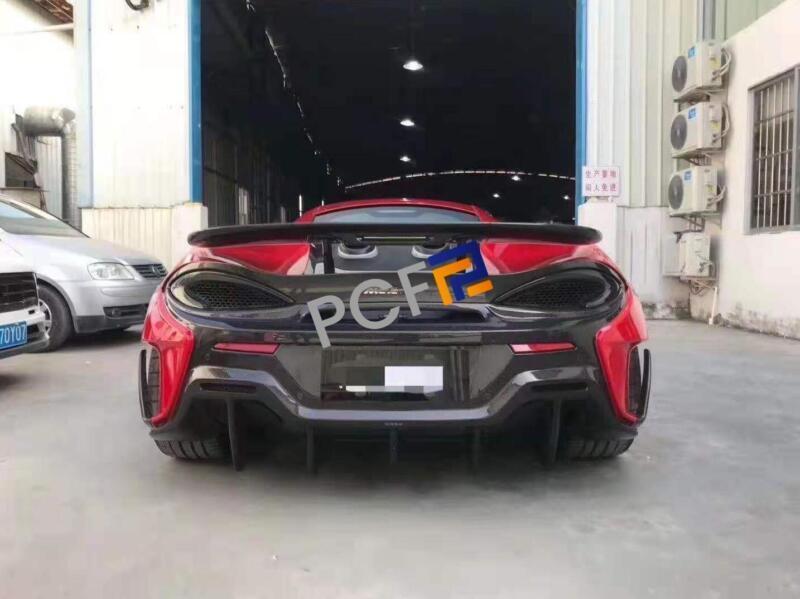 FOR MCLAREN 540C 570S 570GT REAR BUMPER LIP DIFFUSER REAL CARBON FIBER ...