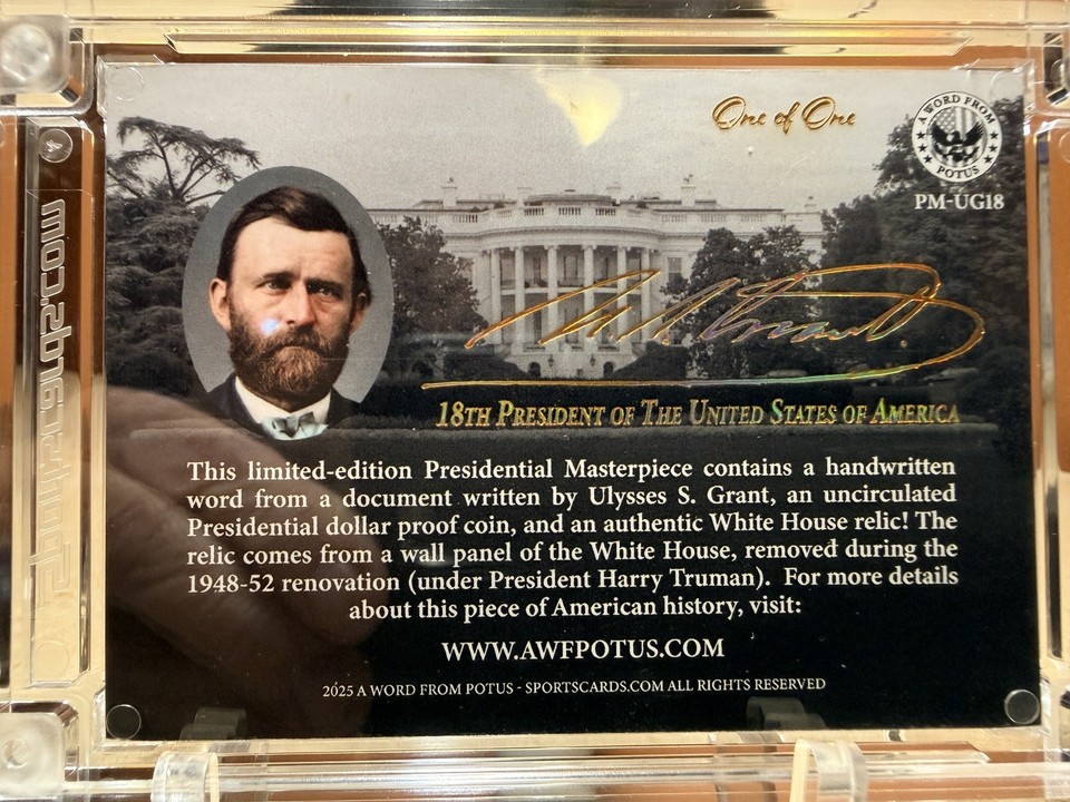 2025 A Word From President Ulysses S Grant “Presidential Masterpiece” 1 ...