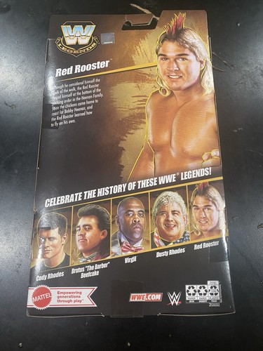 WWE Legends Mattel Elite Target Exclusive Red Rooster NEW terry Taylor ...
