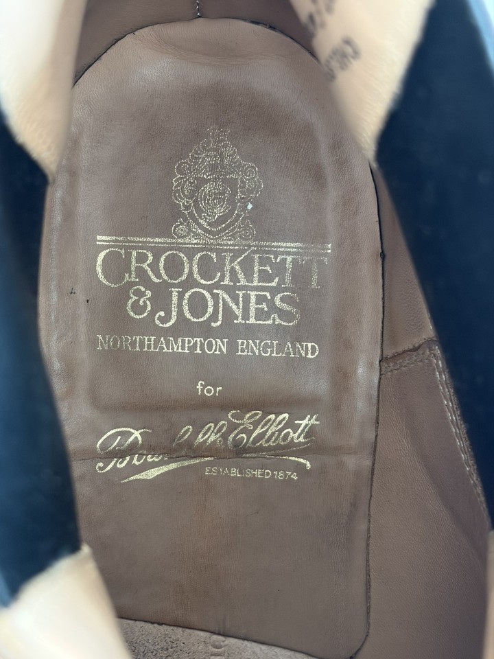 Crockett and Jones for Bowhill and Elliott Tan Chelsea UK 12 Molton ...