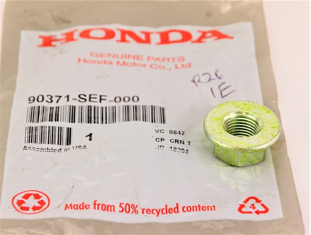 Genuine OEM Honda 90371-sef-000 12mm Flange Nut for sale online | eBay