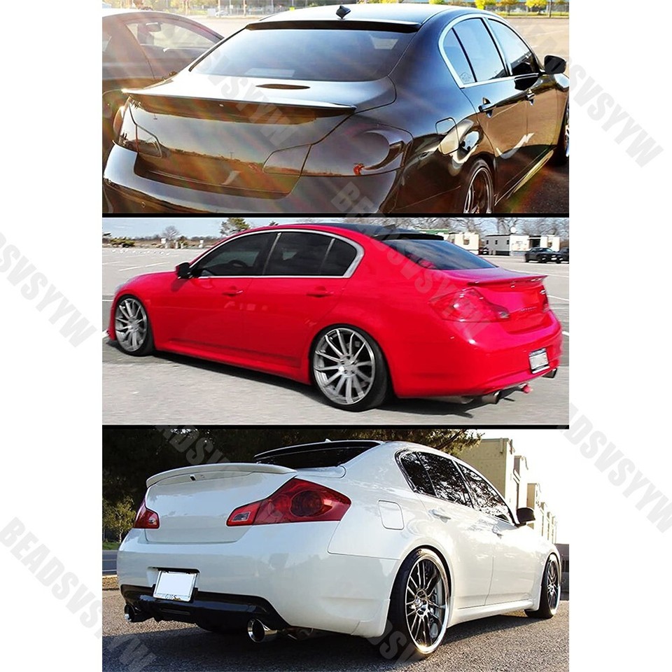 For INFINITI Carbon Fiber Window Roof Spoiler Visor Wing G35/G25/G37 ...
