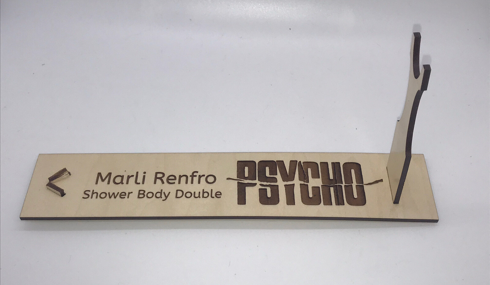 MARLI RENFRO Signed PSYCHO KNIFE & DISPLAY STAND Shower Double ...