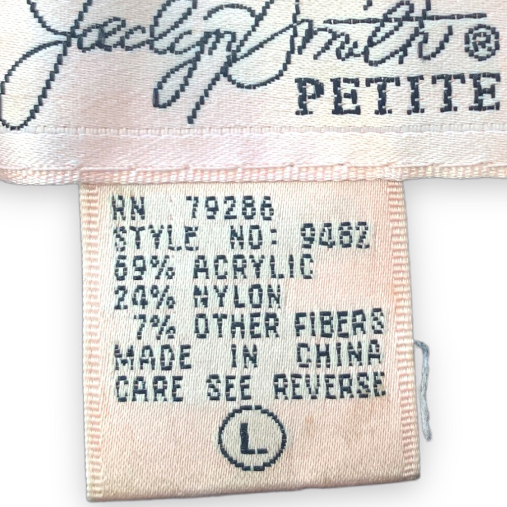 Vintage Jaclyn Smith Sweater Metallic Embroidery Croc… - Gem