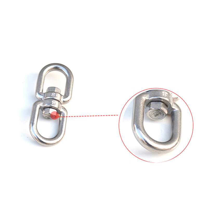 M3 M4 M5 M6 M8 M10-M28 Anti Tangle Stainless Steel Swivel Eye Hook Loop ...