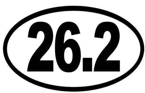 26.2 Marathon Oval Sticker Decal running runner pride | eBay