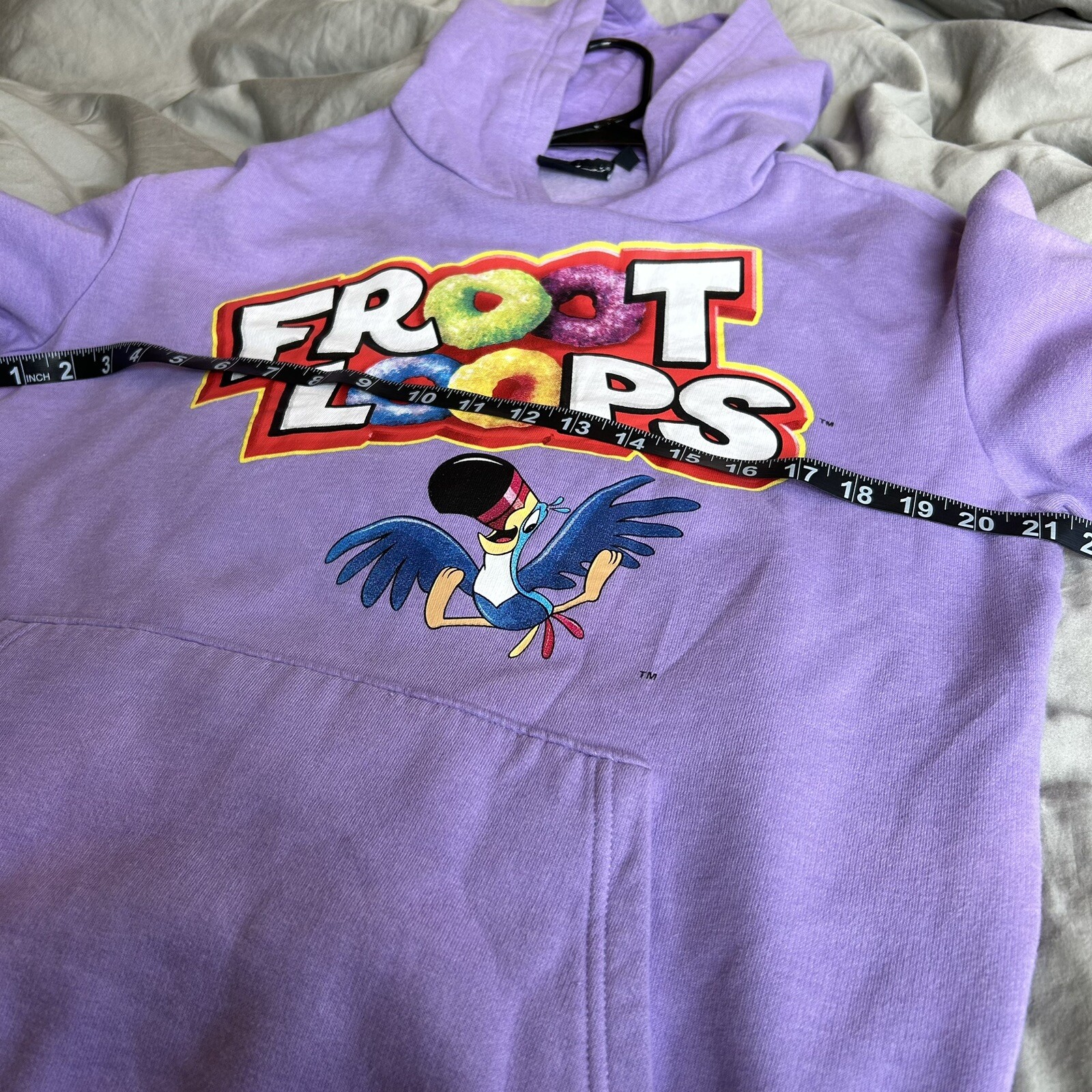 Kellogg’s Froot Loops Toucan Sam Hoodie Purple Size M… - Gem