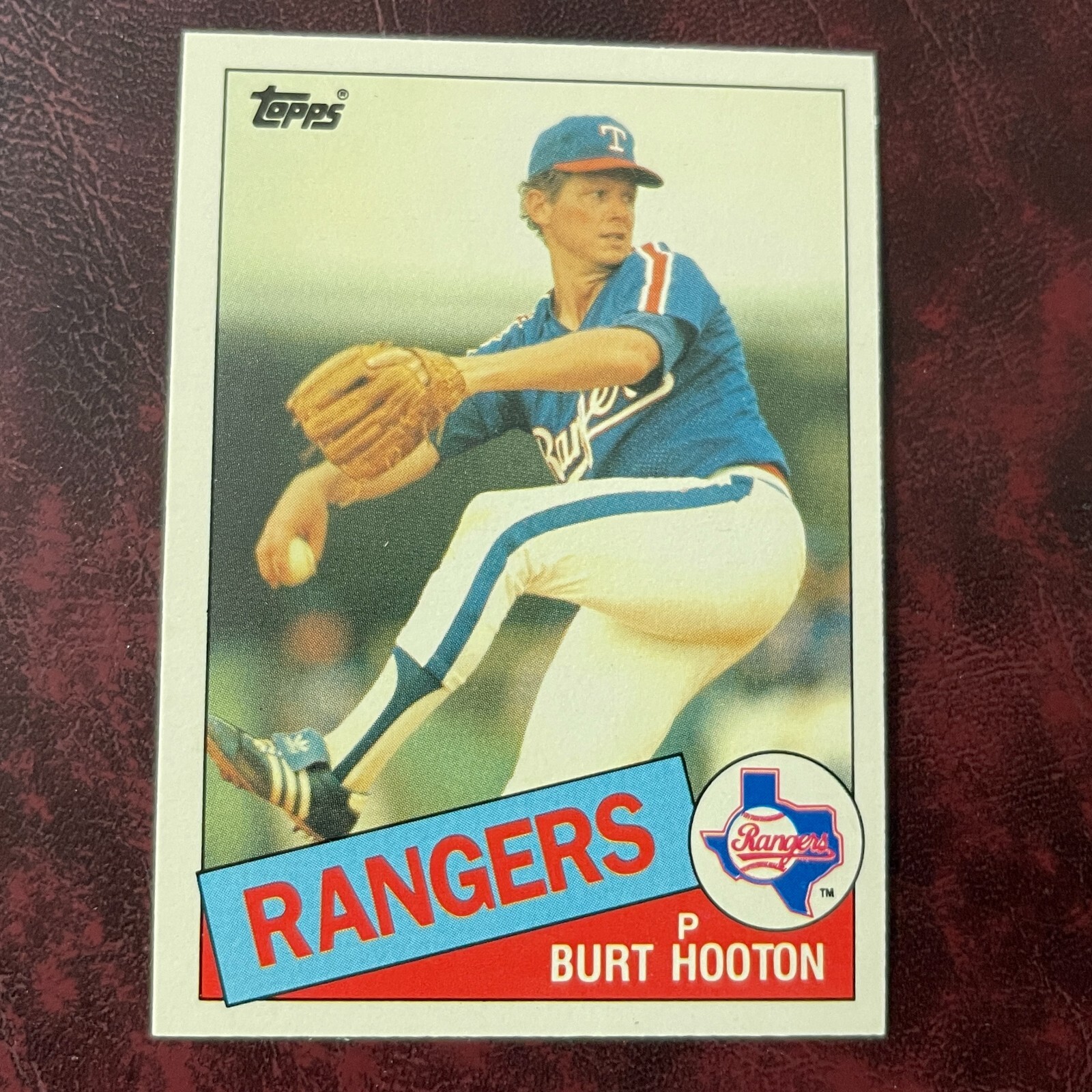 1985 Topps Traded Set BURT HOOTON #56T TEXAS RANGERS ** MINT ** HIGH ...