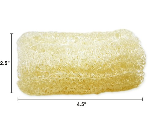 2 Pcs Loofah Luffa Natural Fibers Scrub Sponge Body cleansing Spa Skin ...
